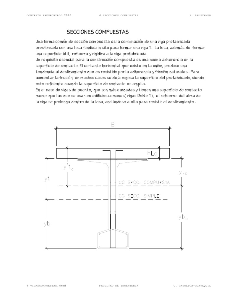 Vigas Compuestas en Concreto Presforzado | PDF | Hormigón | Hormigón ...
