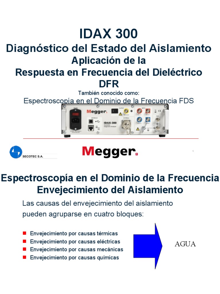 Manual IDAX 300: Diagnóstico Aislante | PDF | Transformador | Aislador ...