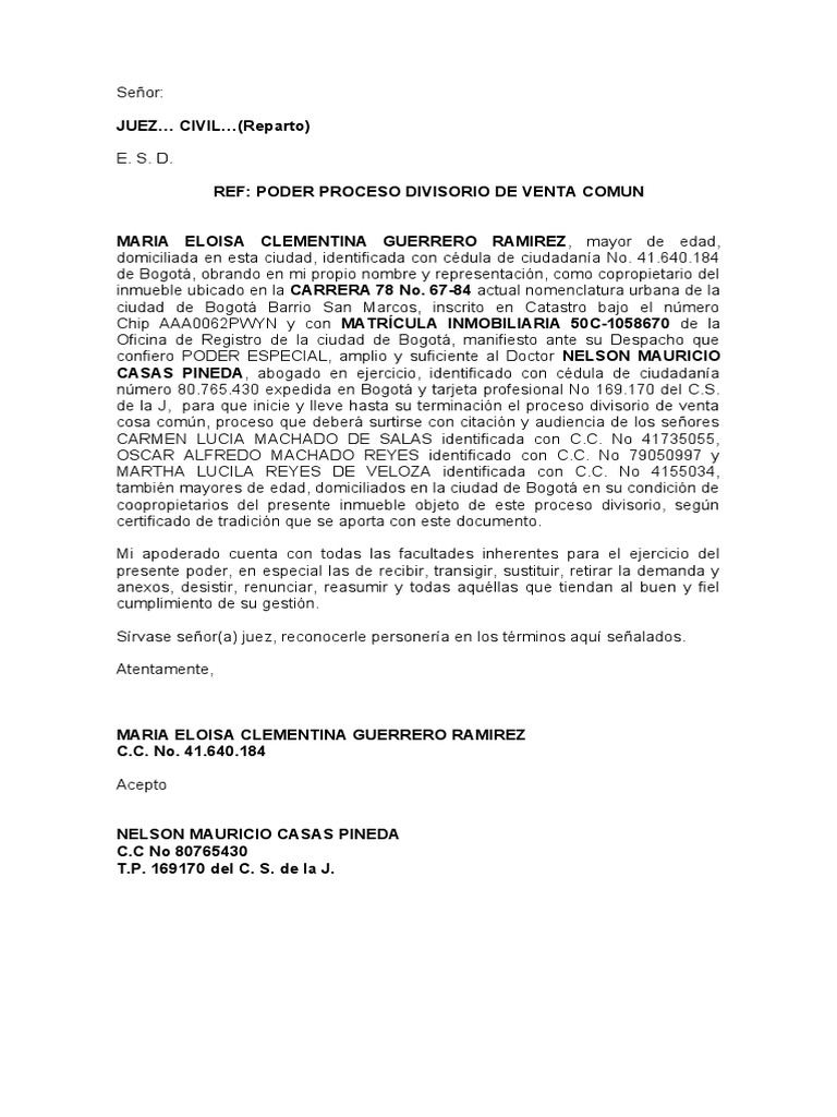 Poder Divisorio | PDF