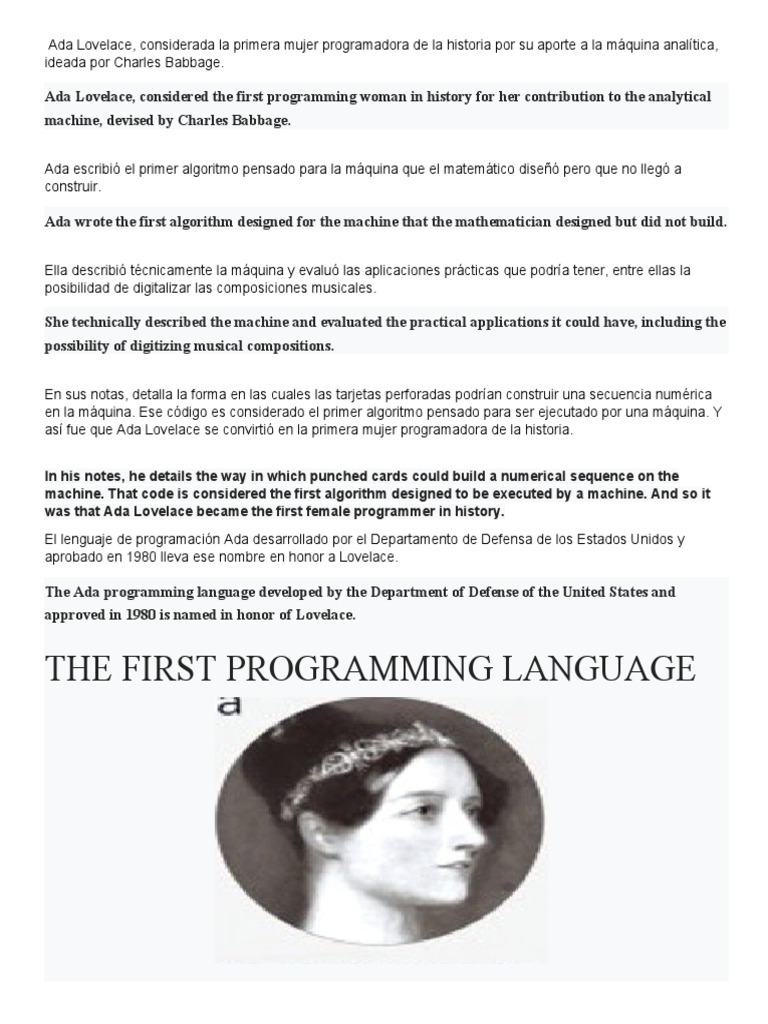 Ada Lovelace | PDF