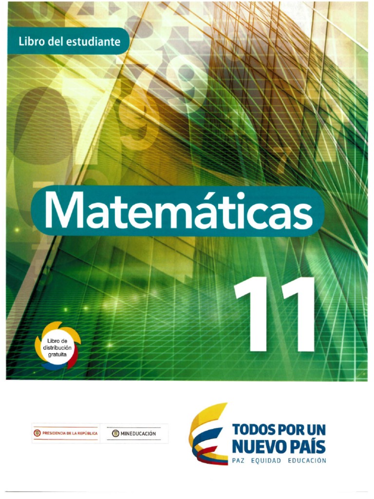 Matematicas 11 Vamos A Aprender Pdf Pdf