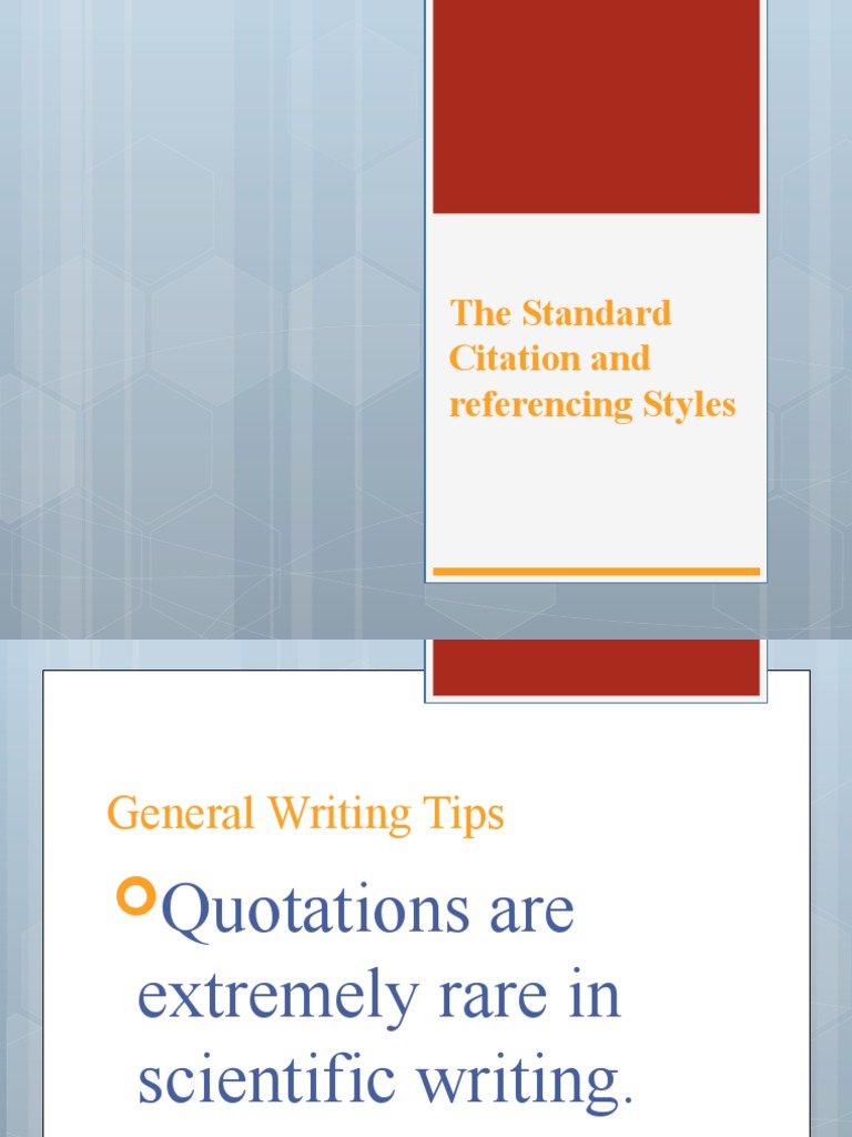Citation Styles and Writing Tips | PDF | Marriage | Thesis