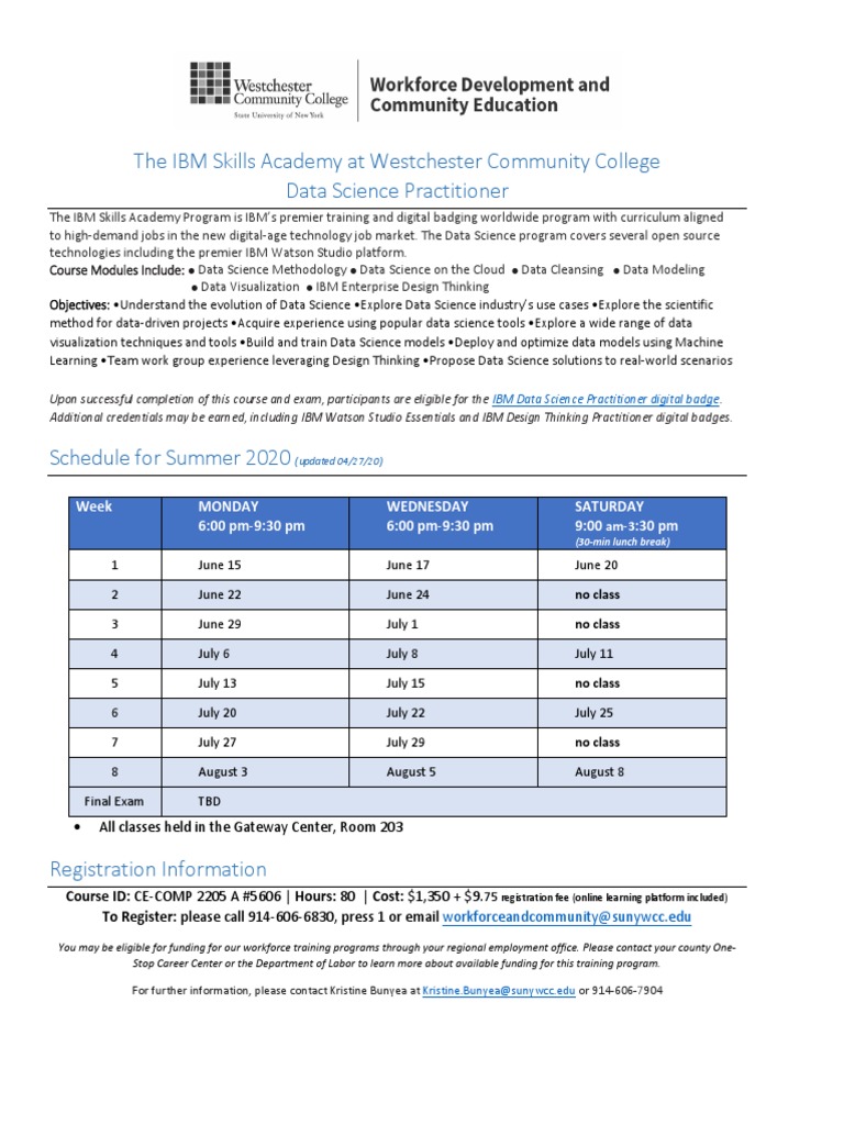 IBM Skills Academy Data Science - SUMMER 2020 | Download Free PDF | Ibm ...