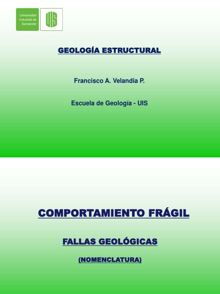 7-Frágil-Fallas | PDF | Falla (geología) | Geología estructural