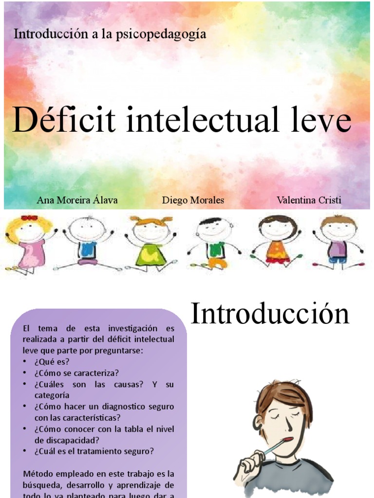 Deficit Intelectual Leve | PDF | Discapacidad intelectual | Cociente de ...