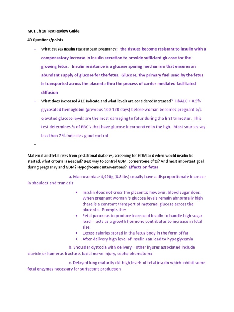Gestational Diabetes & Cardiac Risks Guide | PDF | Gestational Diabetes ...