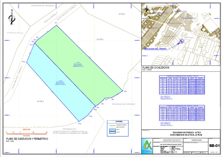 Plano de Subdivision Lote | PDF