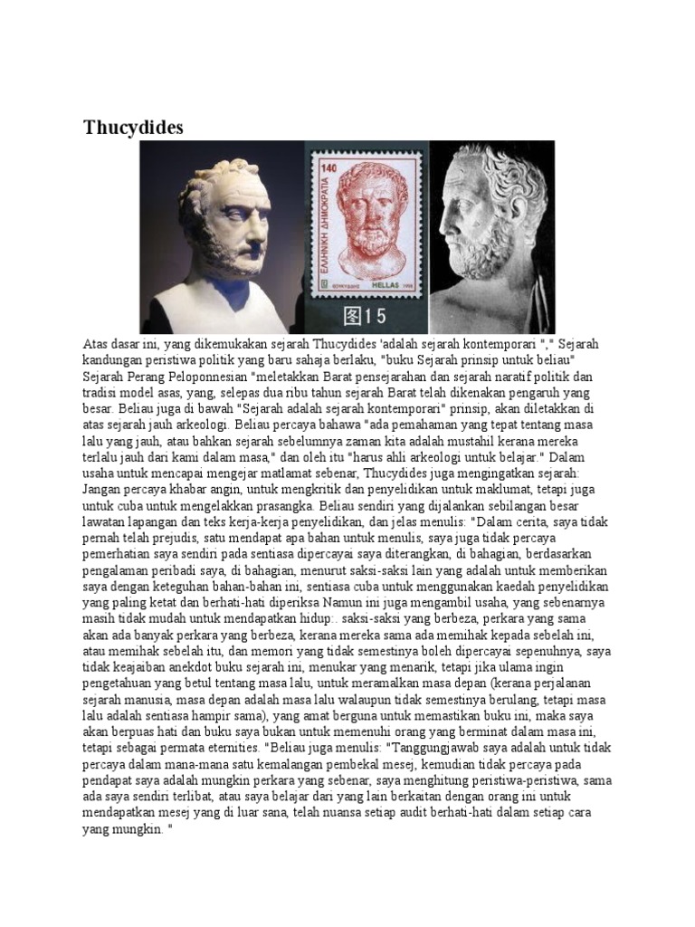 Thucydides | PDF | Ilmu Sosial | Sejarah