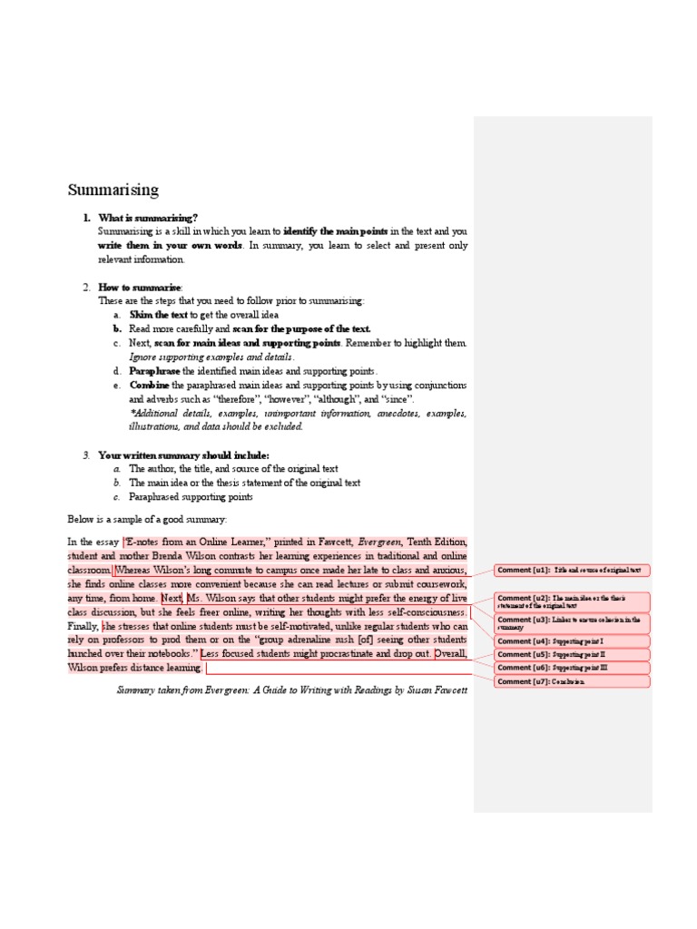 4 Summarising NOTES | PDF | Applied Psychology | Pedagogy