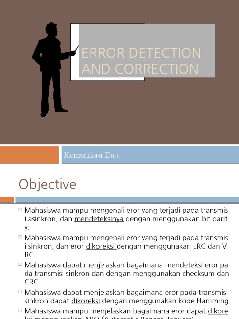 9 Error Detection And Correction Pdf Error Detection And Correction Algorithms