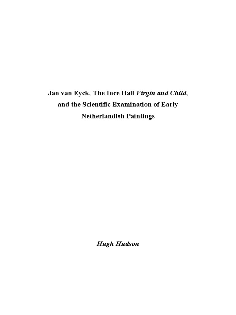 Jan Van Eyck The Ince Hall Virgin and CH PDF | PDF | Paintings