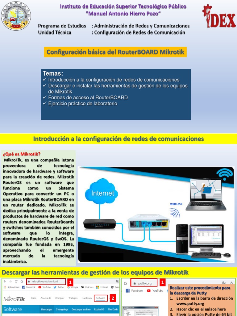 Configuracion Basica Del RouterBOARD Mikrotik | PDF | Software | Redes ...