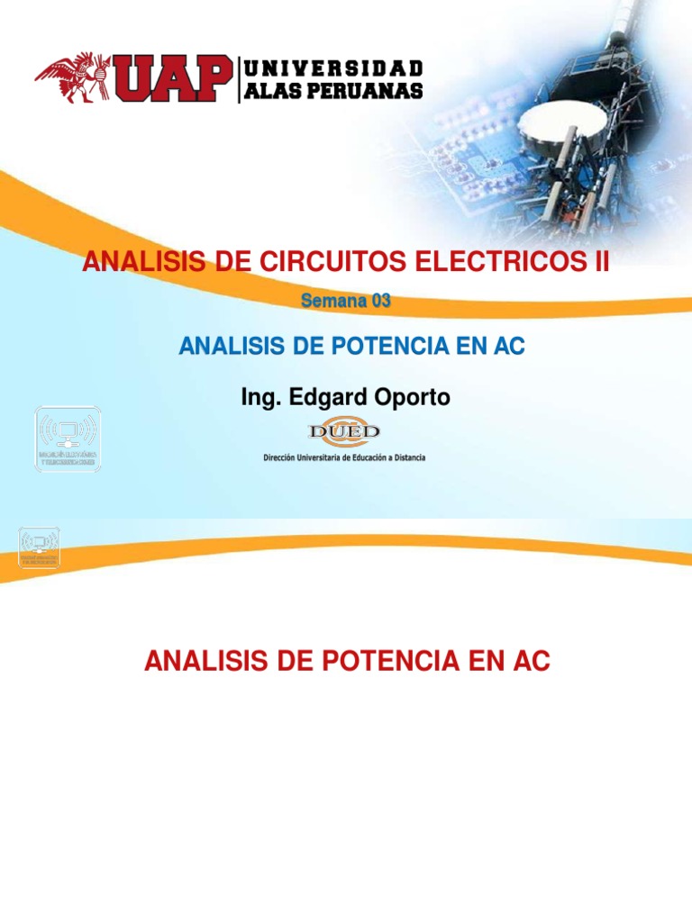 Analisis de Circuitos Electricos Ii - Semana 03 | Descargar gratis PDF | Energia electrica ...