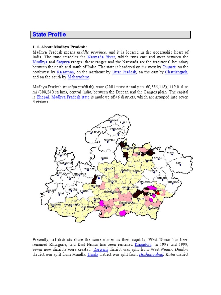 Vindhya Pradesh | PDF | South Asia | Nature