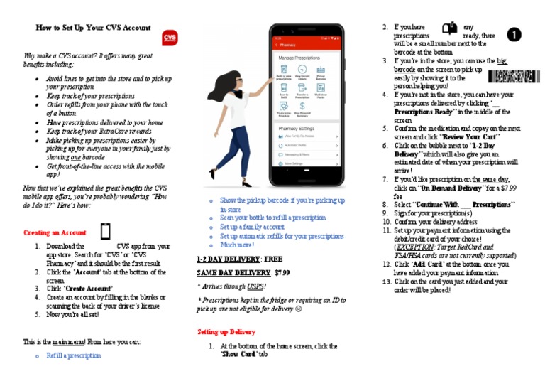 CVS Account Setup & Benefits Guide | PDF | Medical Prescription | Business