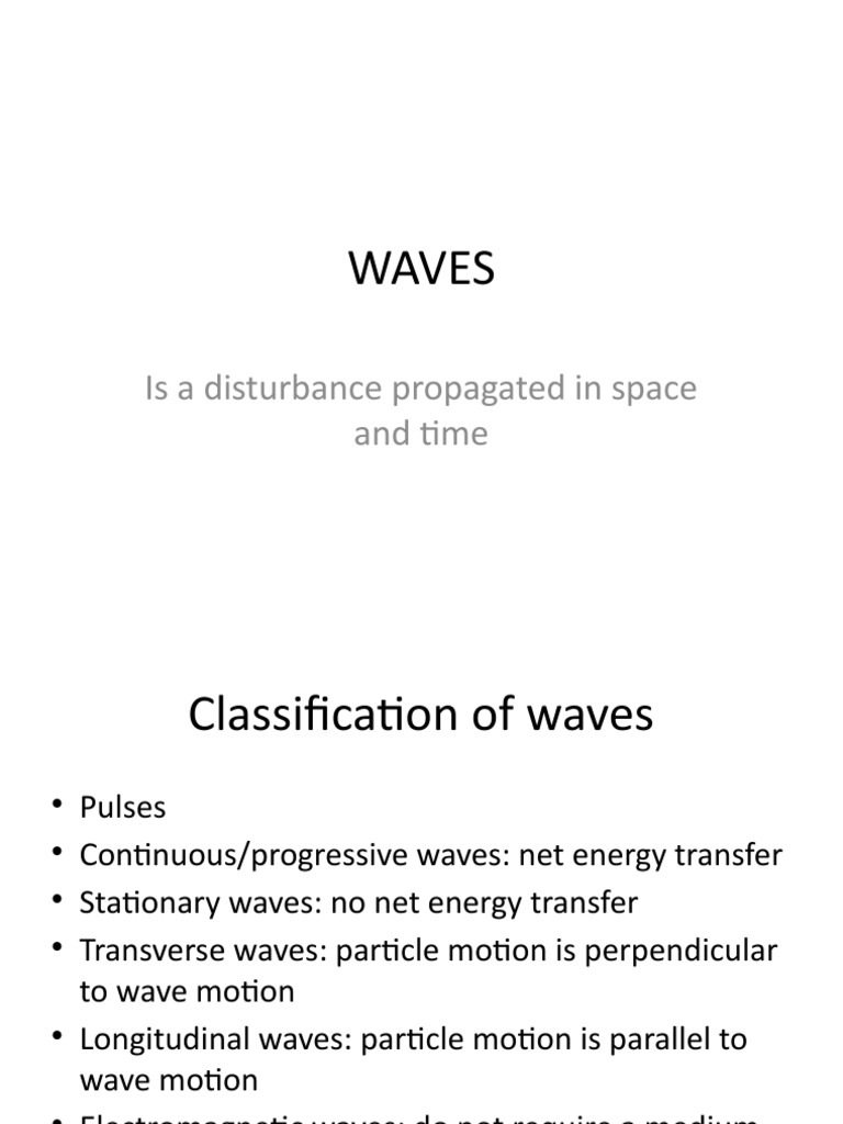 Waves | PDF | Waves | Wavelength