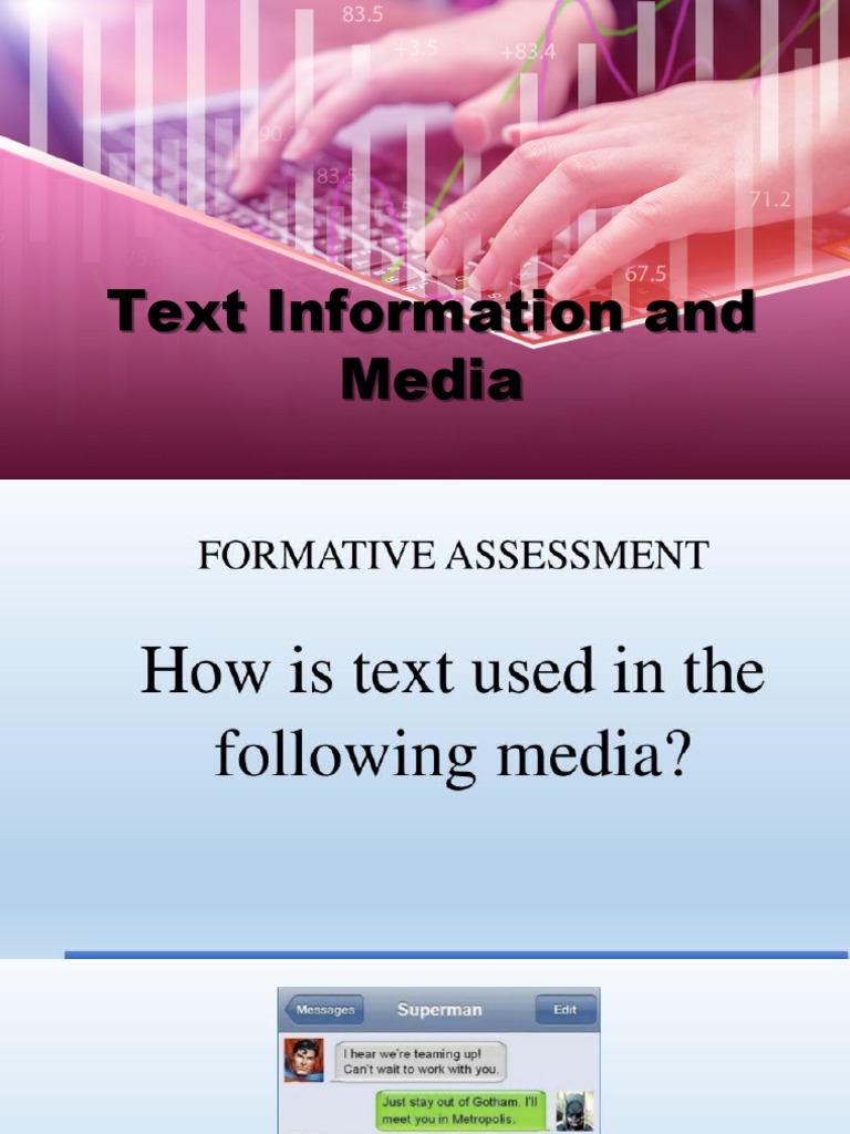 Text Information and Media | PDF