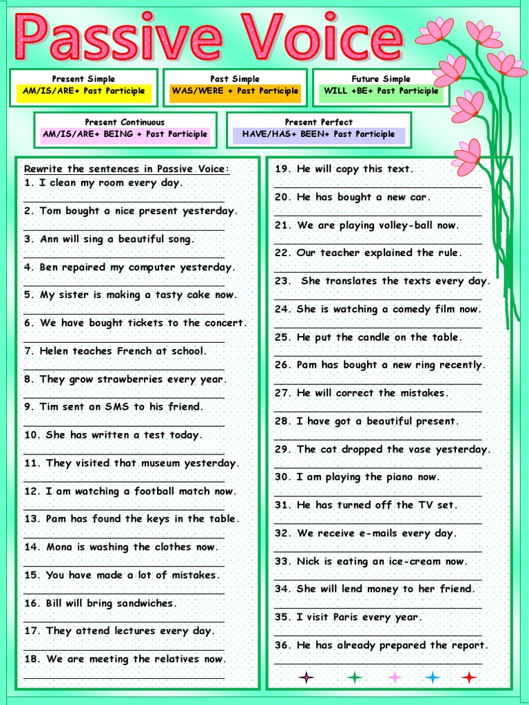 Passive-Voice 56903 | PDF | Syntax | Language Mechanics
