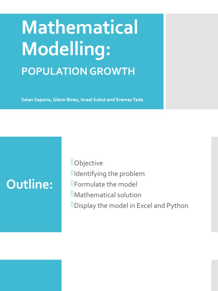 Mathematical Modelling:: Population Growth | PDF