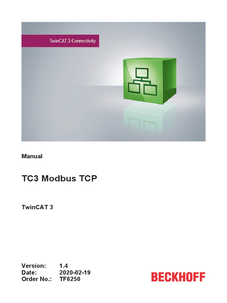 TC3 Modbus TCP: Manual | PDF | Microsoft Windows | Transmission Control Protocol