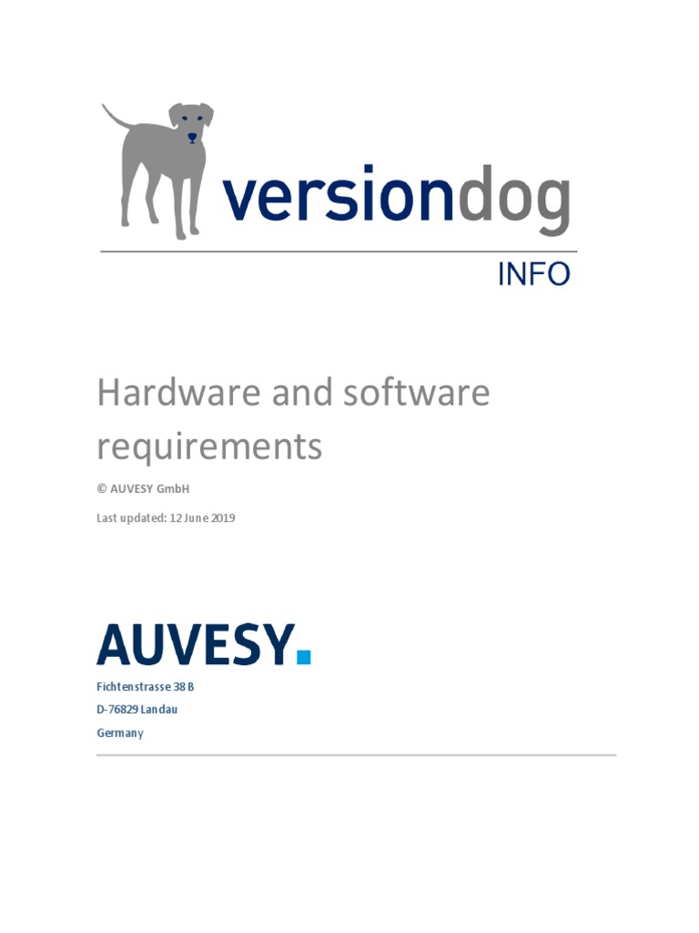 Hardware and Software Requirements: © Auvesy GMBH | PDF | Port ...