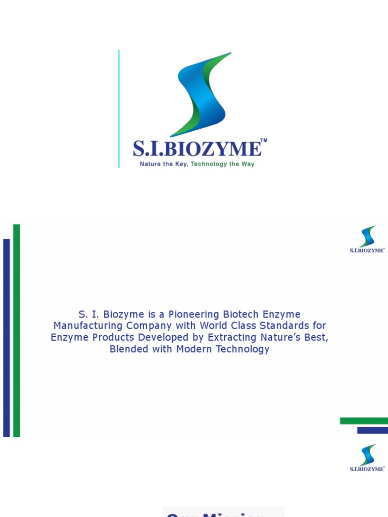 Final Corporate Presentation - S. I. Biozyme Pvt. LTD | PDF | Leather ...