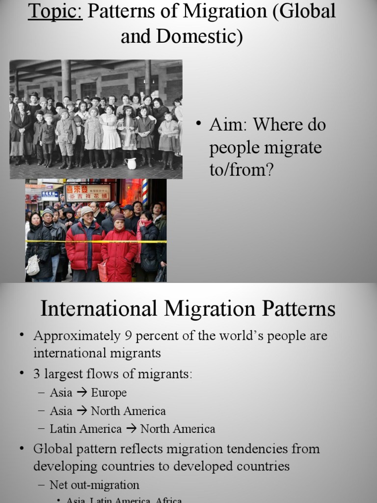 6 Migration Patterns | PDF | Human Migration | Immigration To The ...