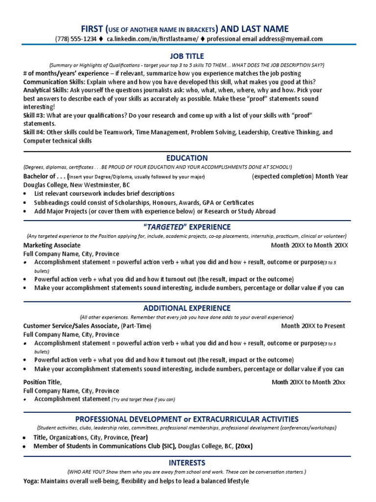 Resume Template 2 | PDF | Diploma | Academic Degree