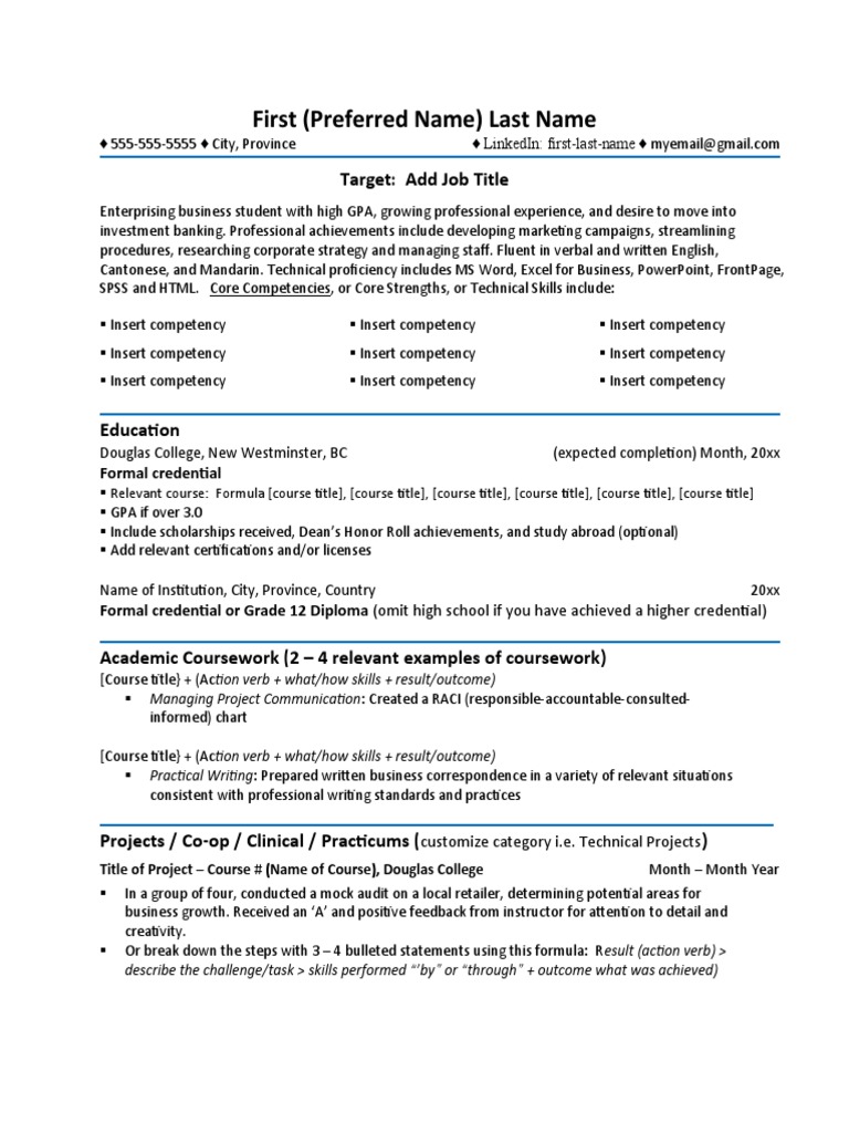 First (Preferred Name) Last Name: Target: Add Job Title | Download Free ...