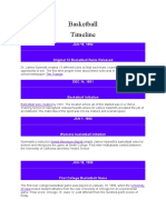 Basketball History Timeline: 1891-2024 | PDF | National Basketball ...
