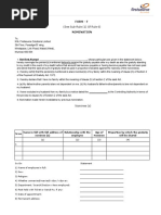 Form F Nomination-Gratuity | PDF