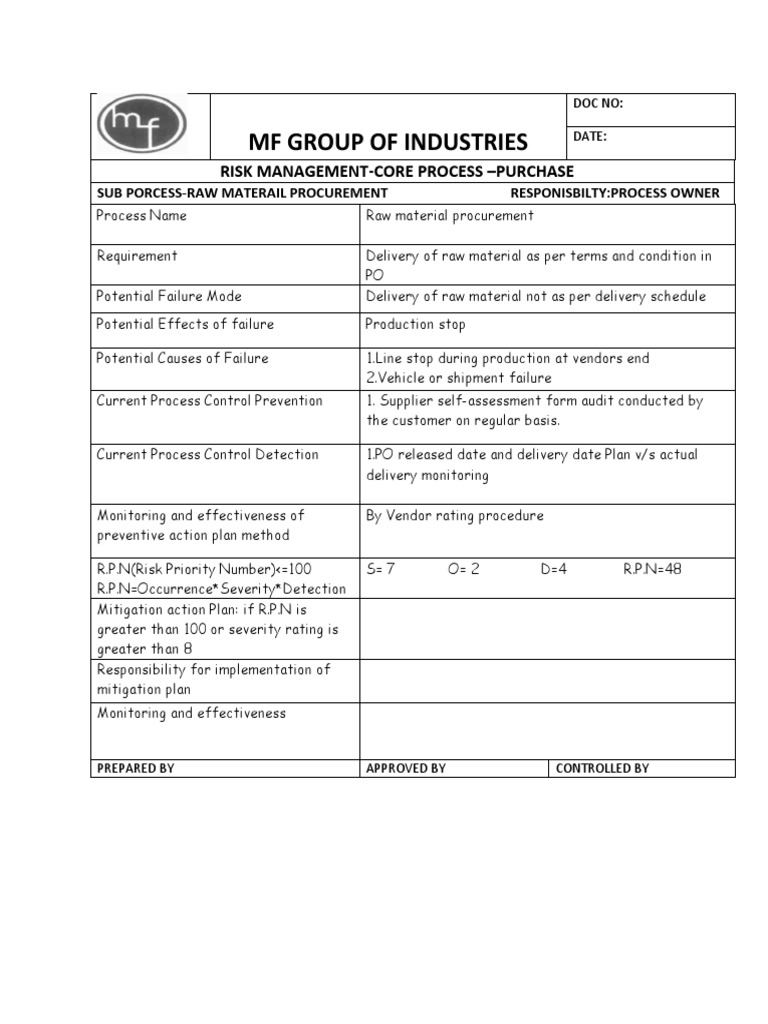 RM Raw Materail Procurement - Deilvery | PDF