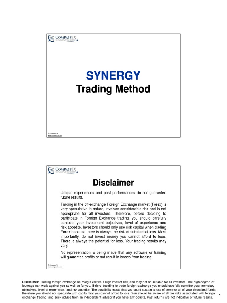 Synergy Synergy: Trading Method Trading Method | PDF | Foreign Exchange ...