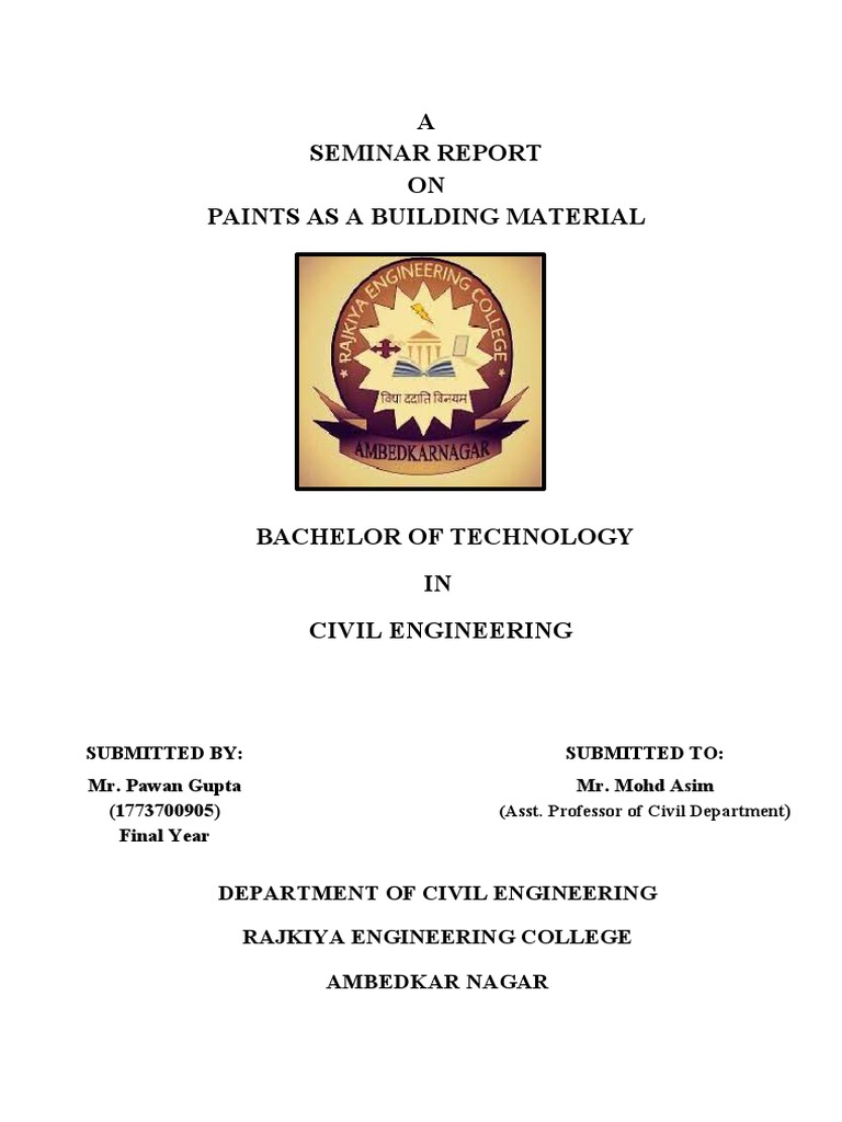 Paints As A Building Materials | PDF | Paint | Lime (Material)