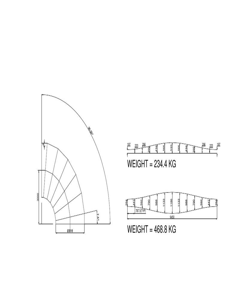 Engineering drawing dimensions and weights | PDF