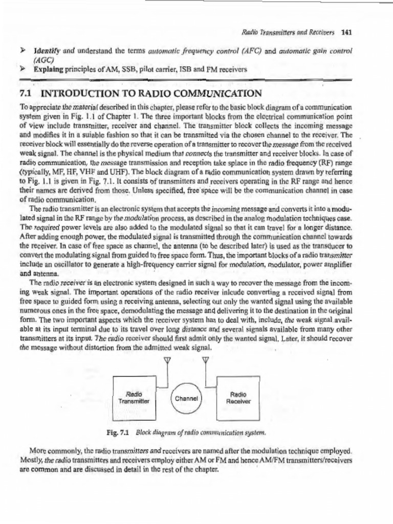 7.1 Introduction To Radio Communication: in Fig | PDF | Amplifier ...