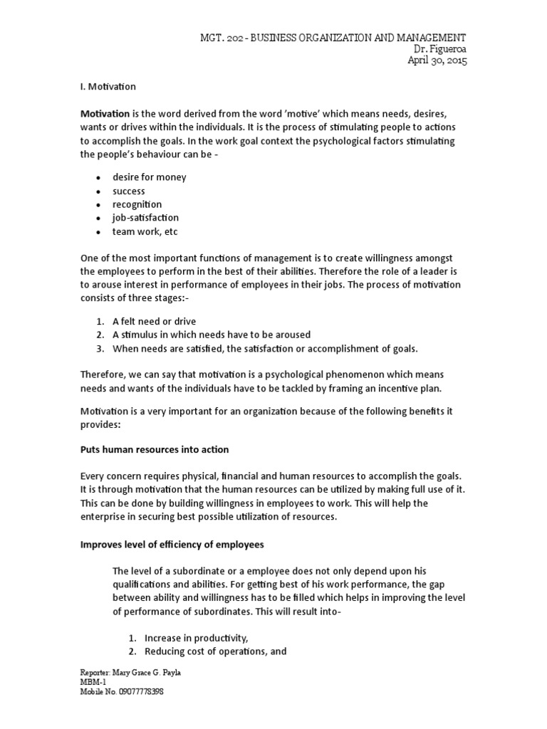 Hand Out-Mgt. 203-Final | Download Free PDF | Organizational Culture ...