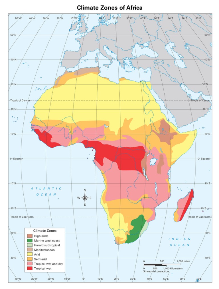 Climate Map Africa | PDF