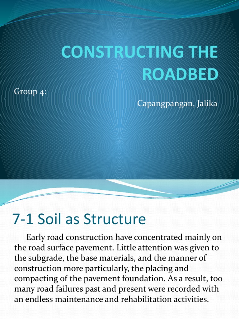 Constructing The Roadbed | PDF | Road Surface | Road