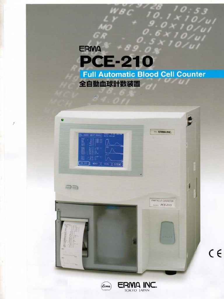 Agd Pce 210 Fully Automatic Blood Cell Counter PDF | PDF