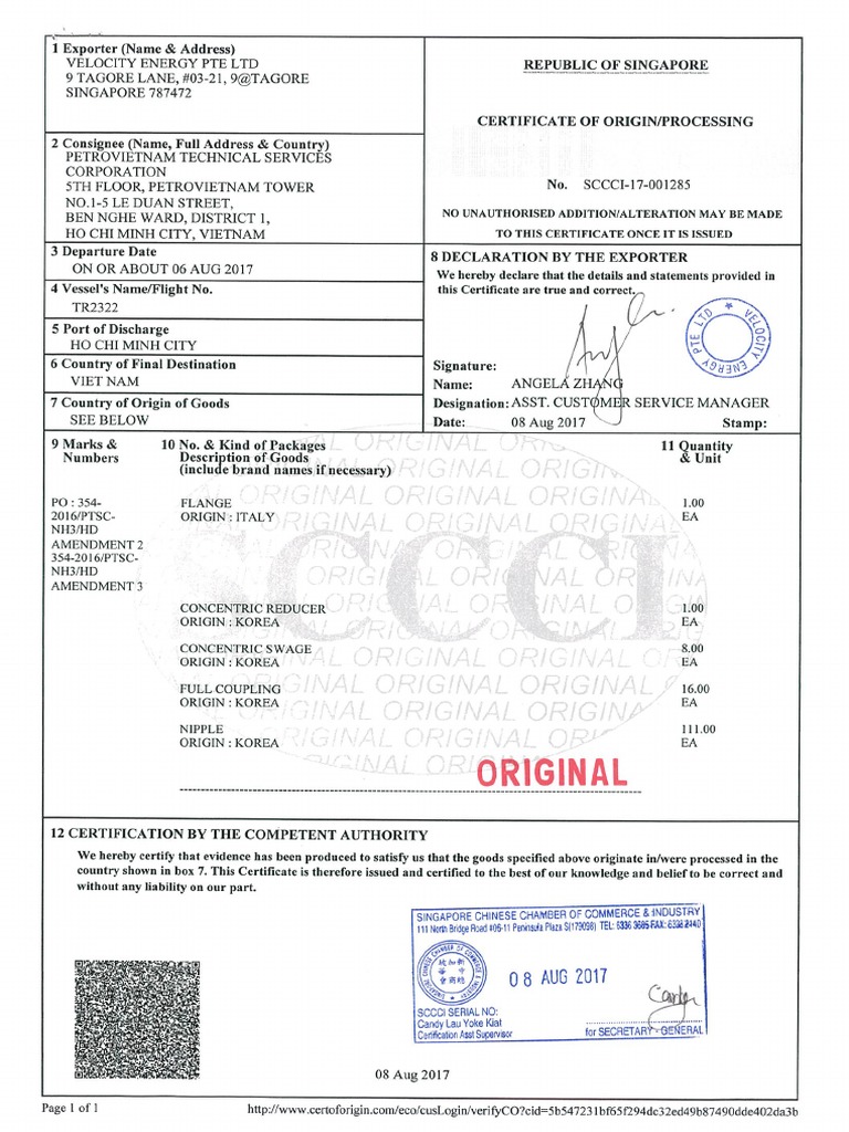 COO BY CHAMBER (Fitting) | PDF