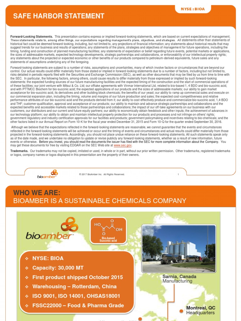 Safe Harbor Statement | PDF | Intellectual Property | U.S. Securities ...