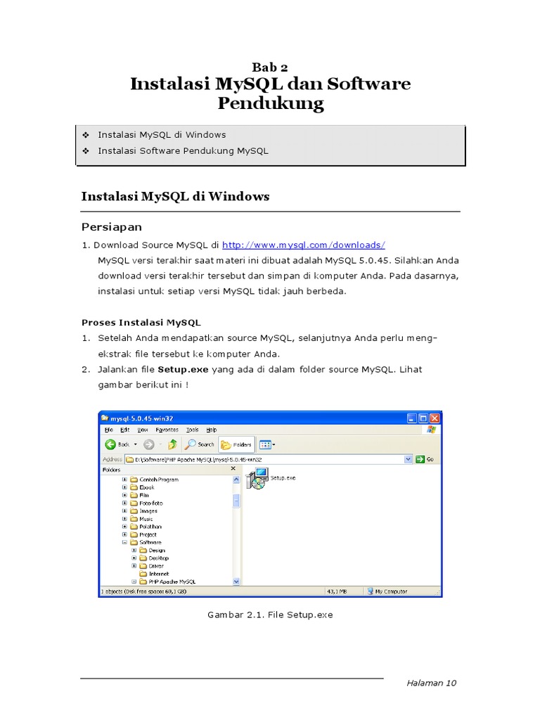 Modul Praktek MySQL - Cara Install MySQL Rev. 1.0 | PDF