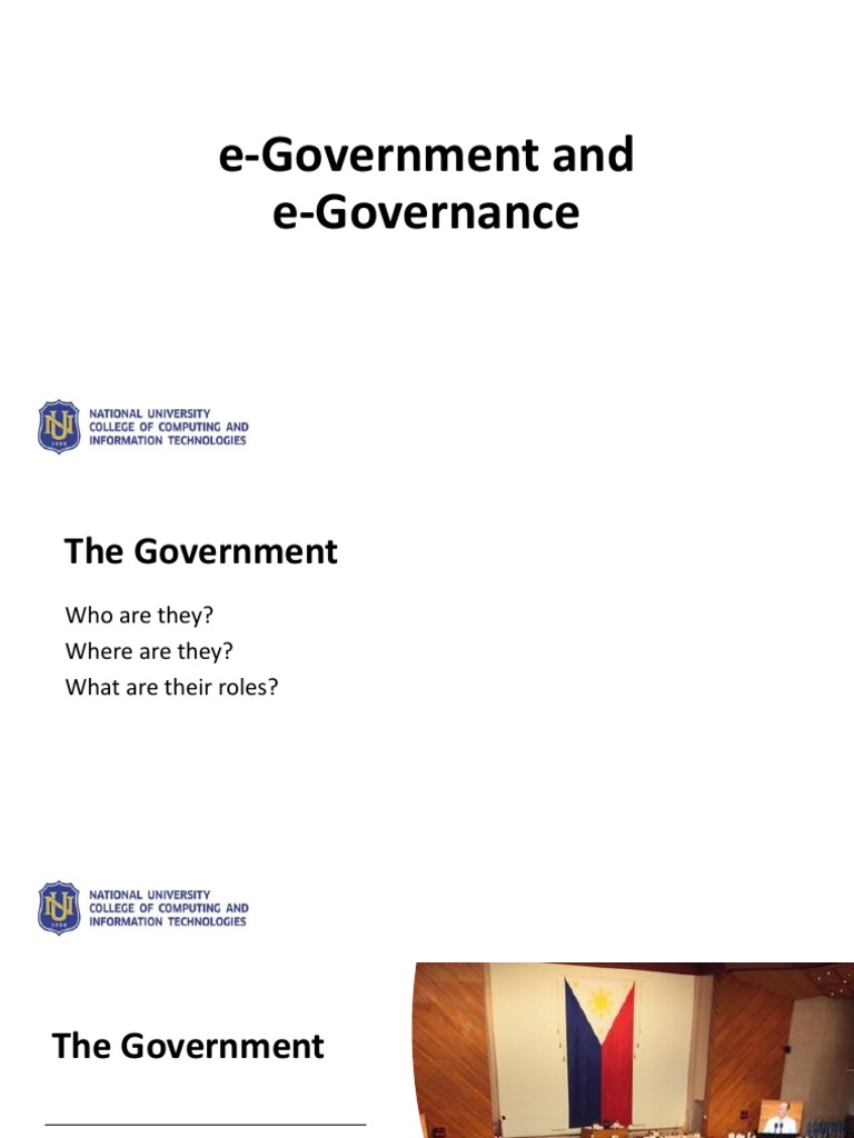 Lecture 6 - E-Government & E-Governance | PDF | Policy | Public Sphere