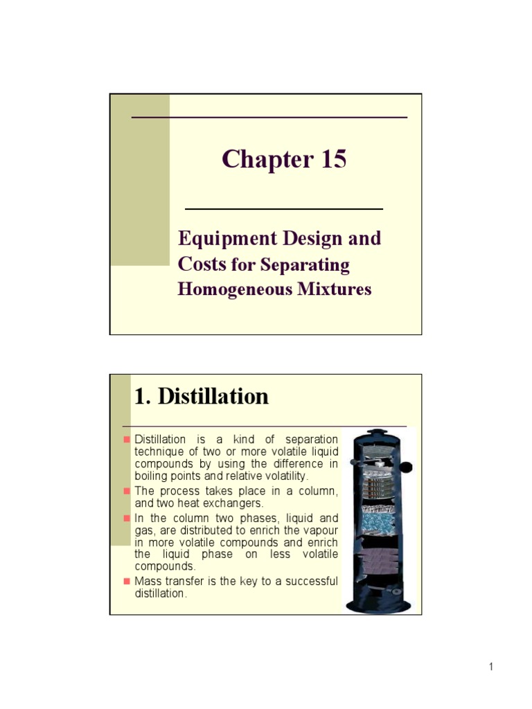 Plant Design 02 PDF | PDF | Distillation | Separation Processes