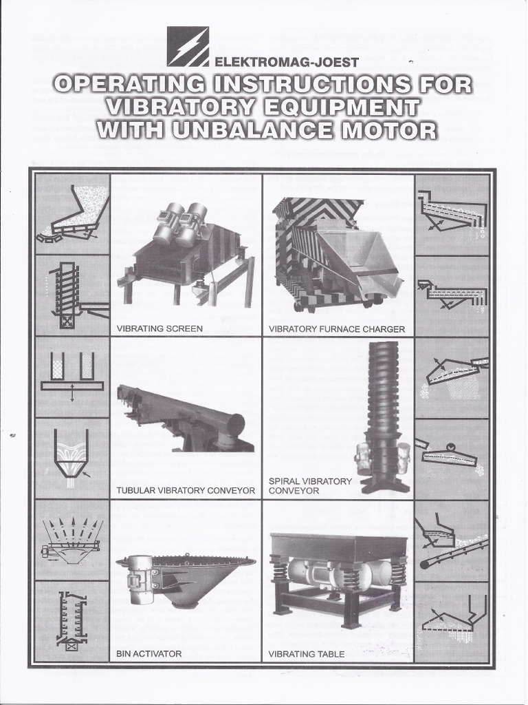 Operating Instruction Manual of VIBROFEEDER PDF | PDF