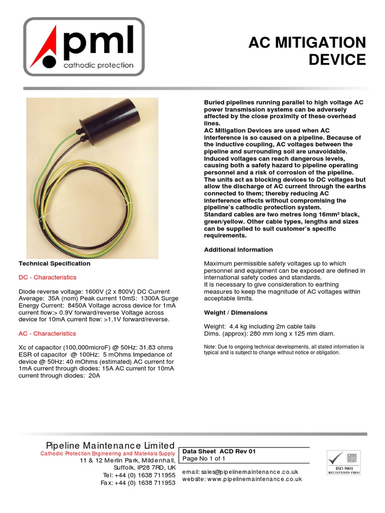 AC Mit Device Datasheet | PDF | Alternating Current | Capacitor