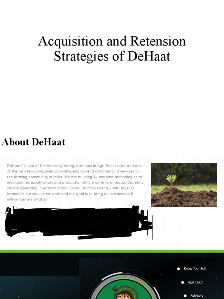 Acquisition and Retension Strategies of DeHaat | PDF