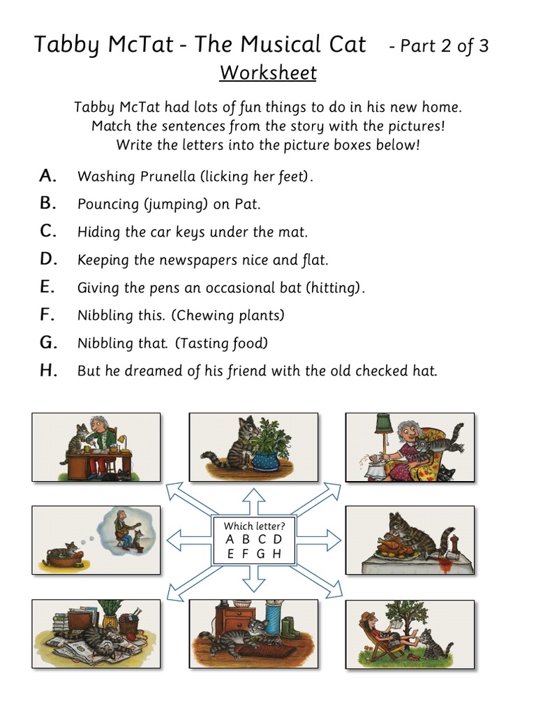 Tabby McTat (Part 2 of 3) - Worksheet | PDF
