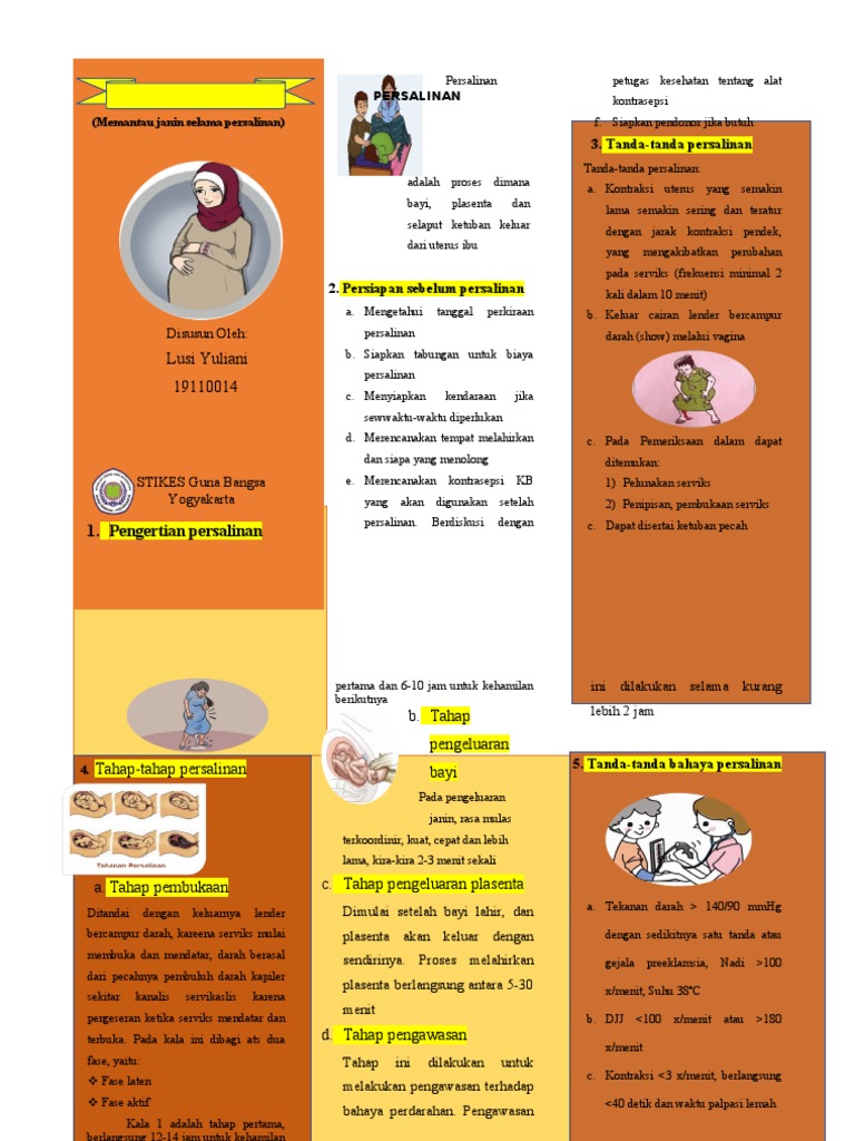 Leaflet Persalinan | PDF